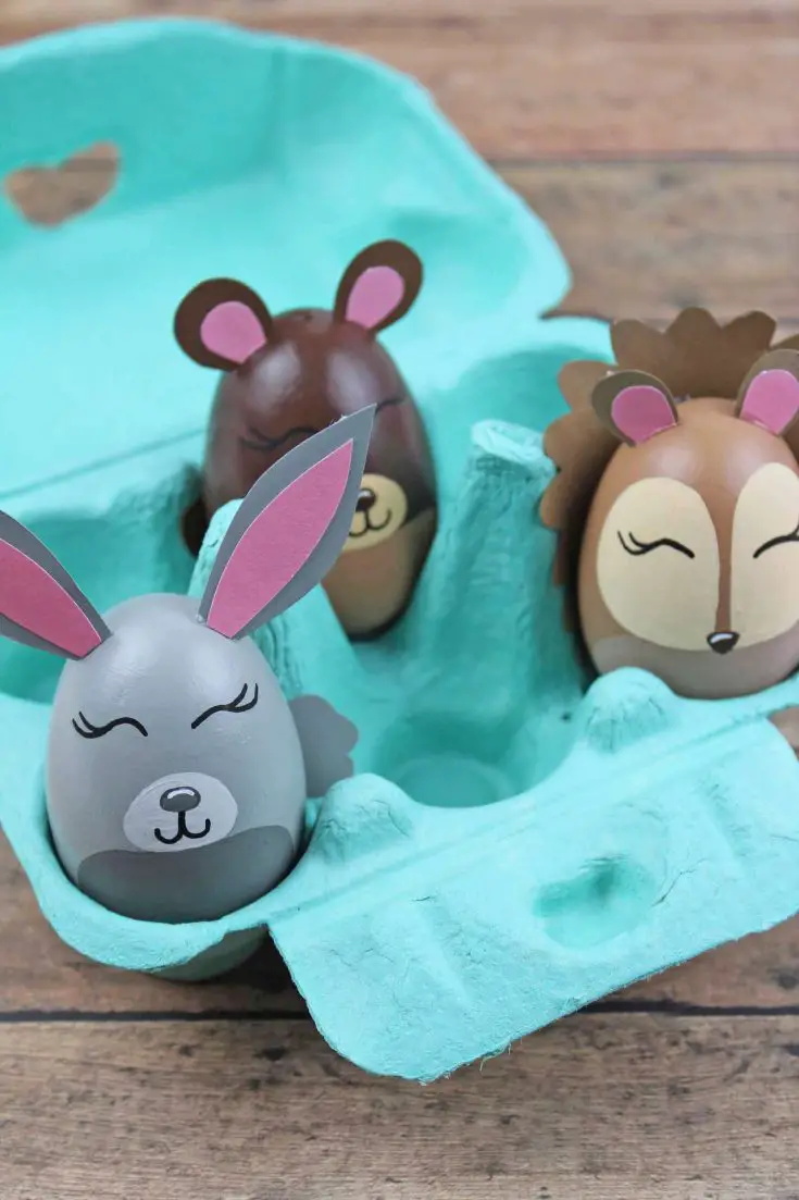 Adorable and Easy Woodland Animals Easter Egg Craft!