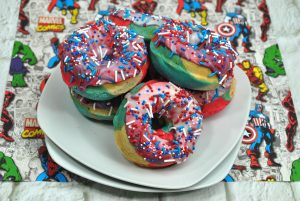 Superhero Donuts Recipe [Captain America Themed Donuts]