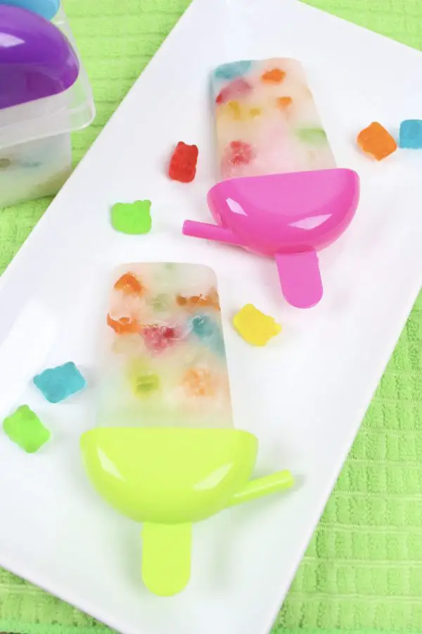 Tasty and Refreshing Gummy Bear Popsicles Recipe