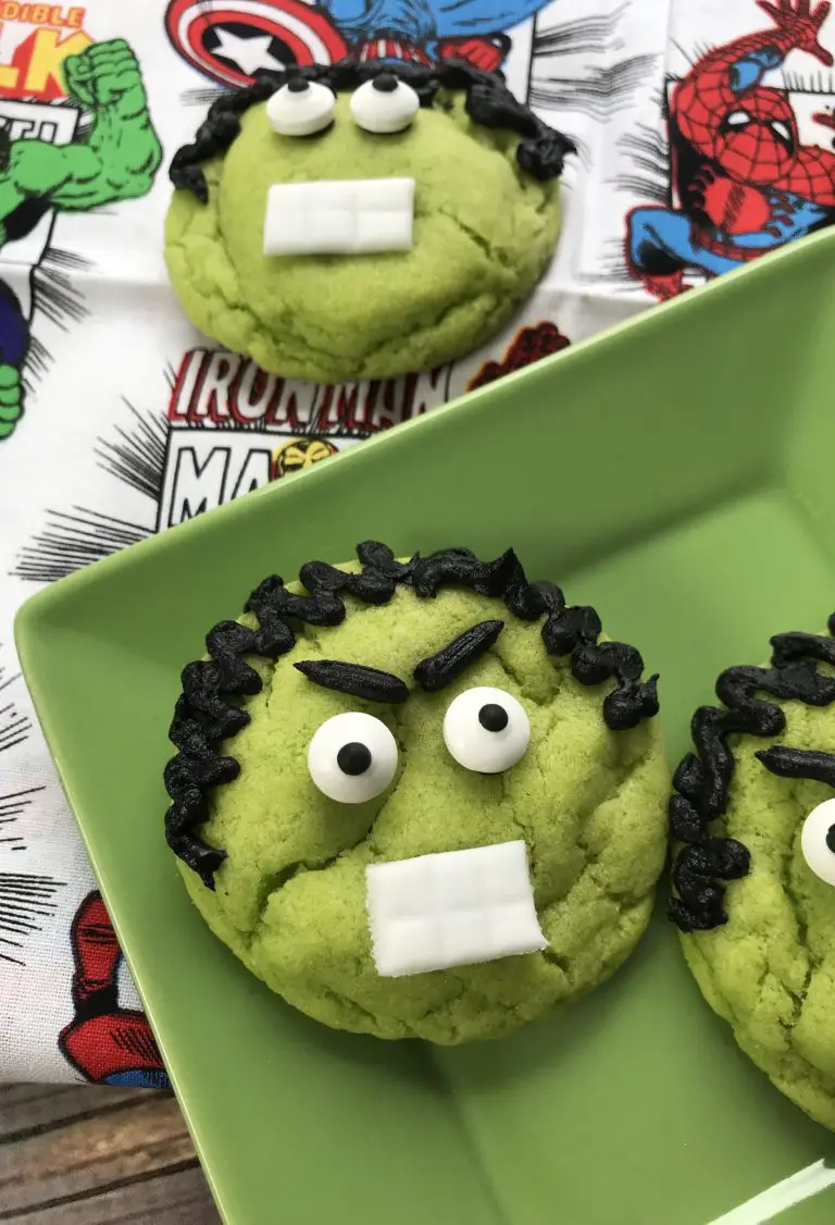 Incredible Hulk Cookies Recipe - SuperHero Themed Cookies