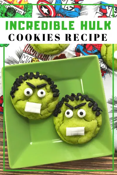 Incredible Hulk Cookies Recipe - SuperHero Themed Cookies