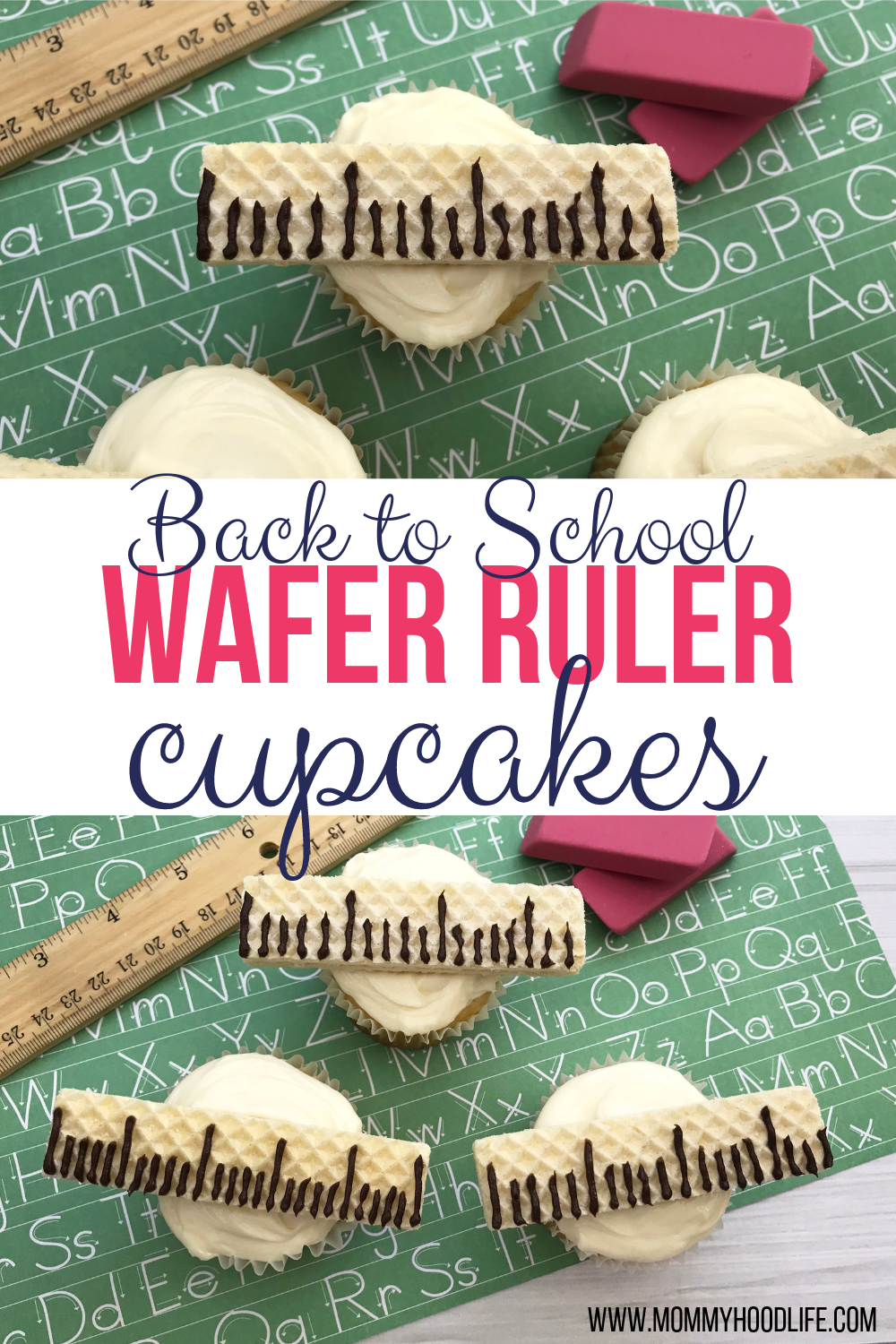 Easy Ruler Themed Back To School Cupcakes Recipe