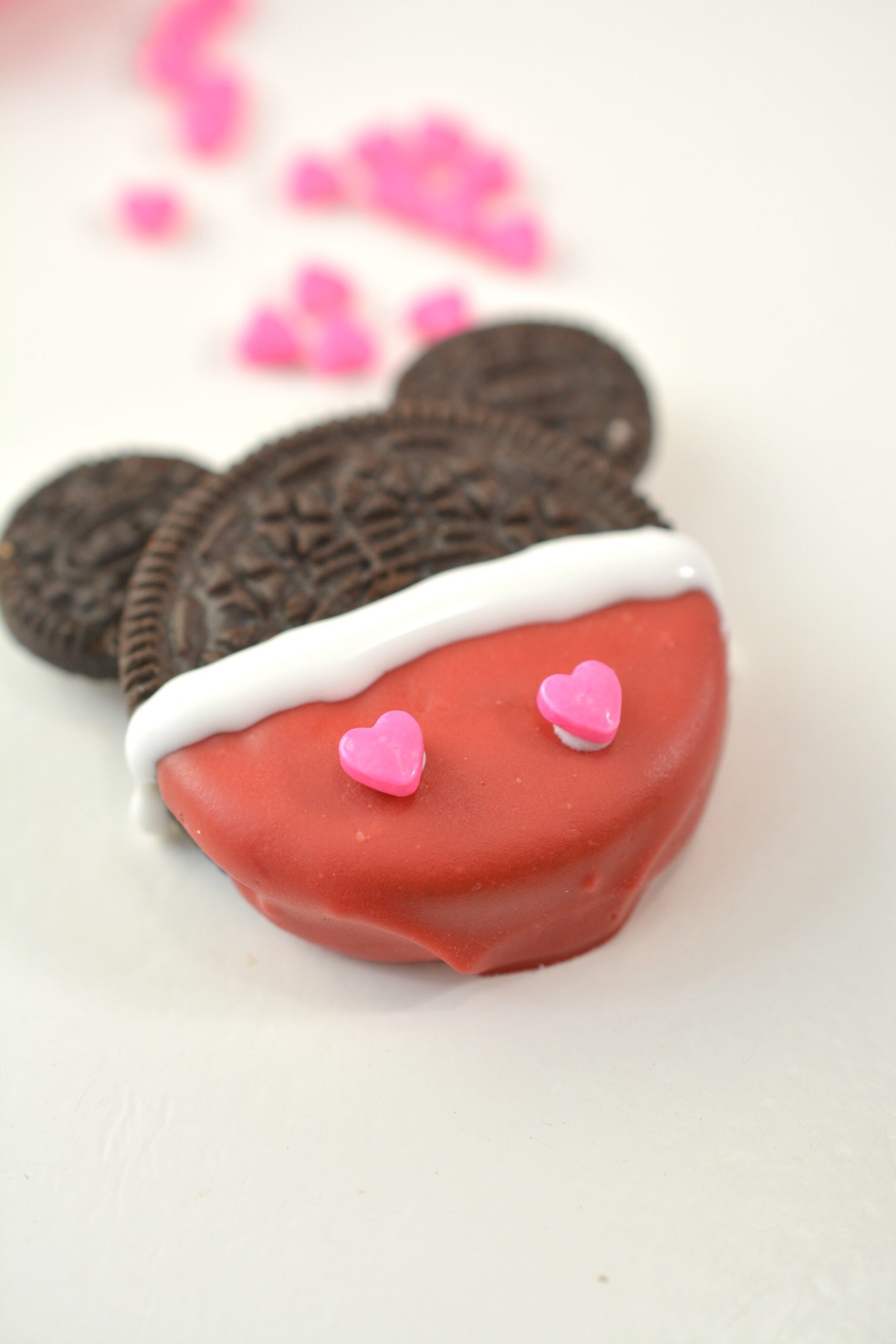 Mickey and Minnie Decorated Oreo Cookie Recipe for Valentine’s Day