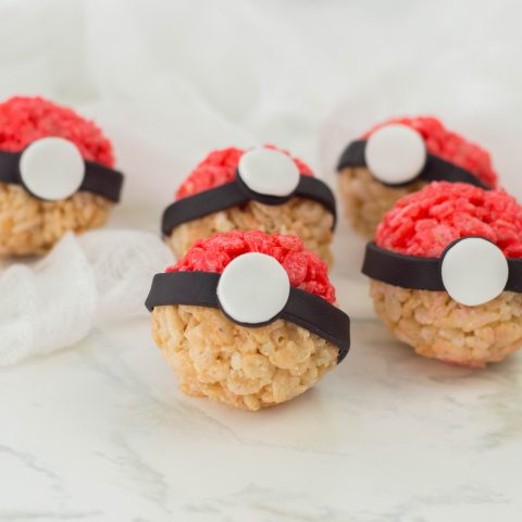 Pokemon Themed Pokeball Rice Krispie Treats Recipe