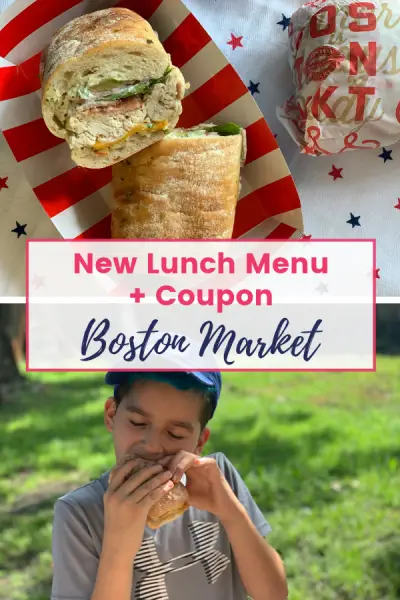 Boston Market's New Delicious Lunch Menu + Coupon