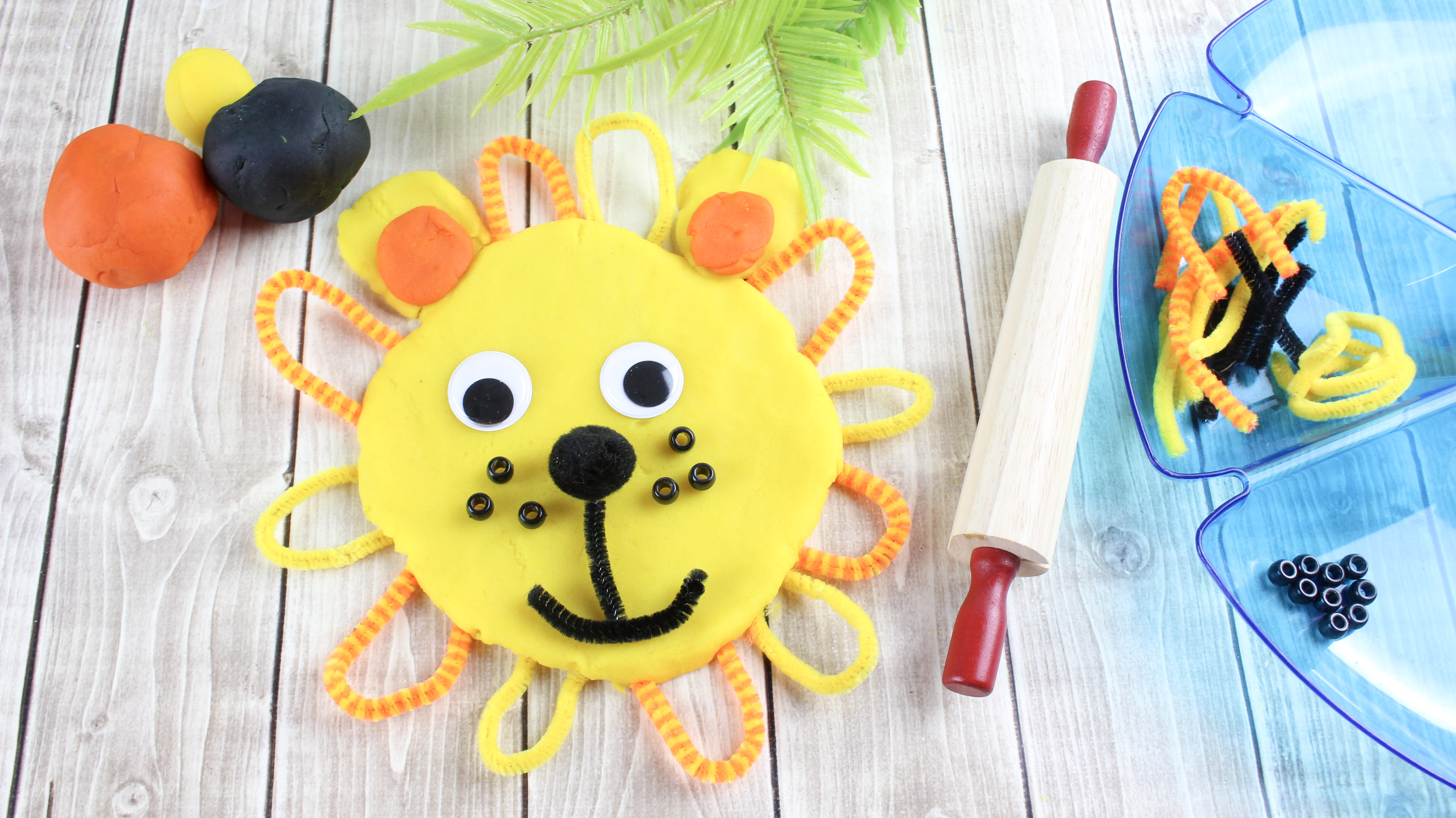 Easy DIY Playdough Recipe and Lion Creation Fun