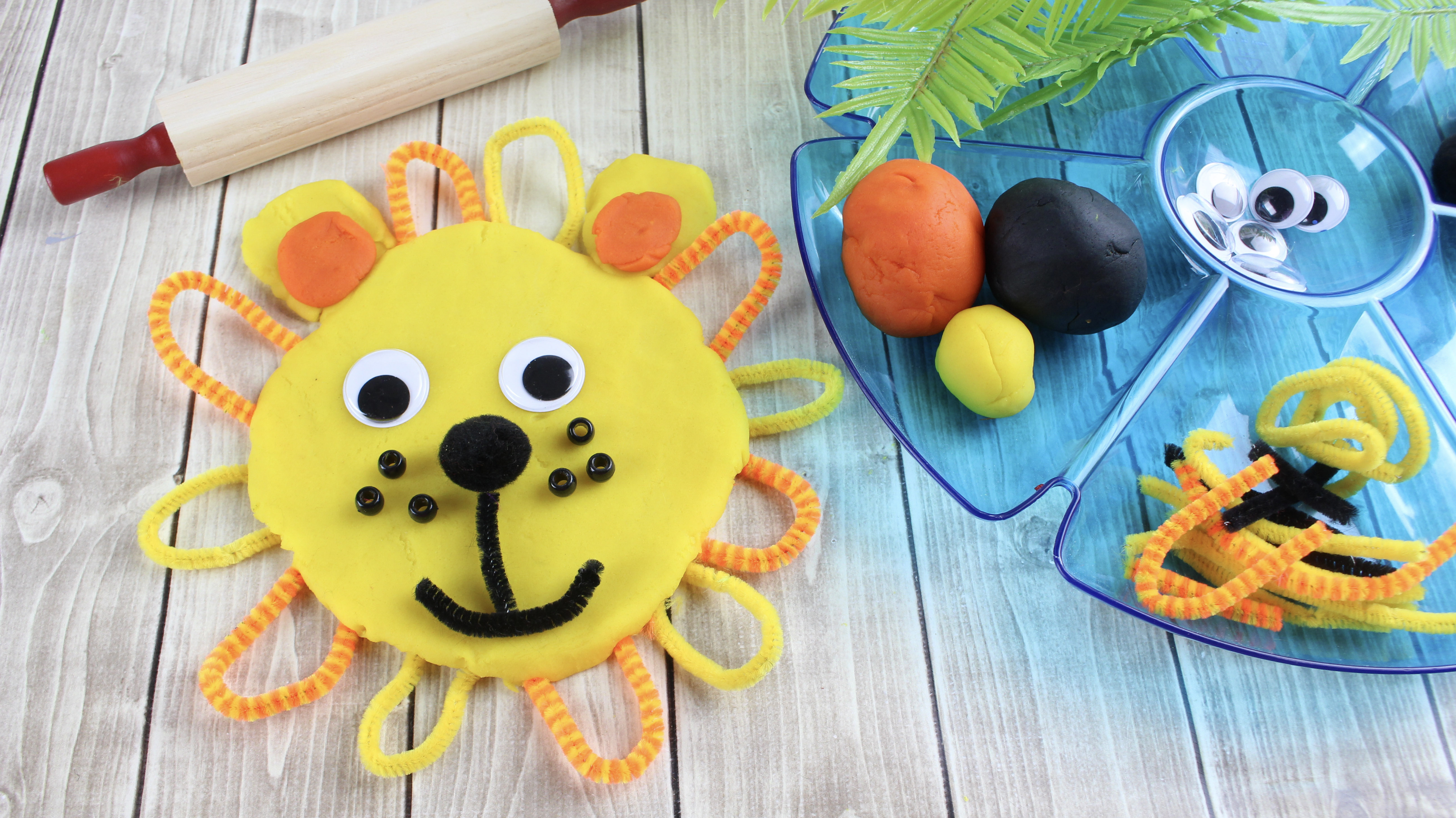 Easy DIY Playdough Recipe and Lion Creation Fun
