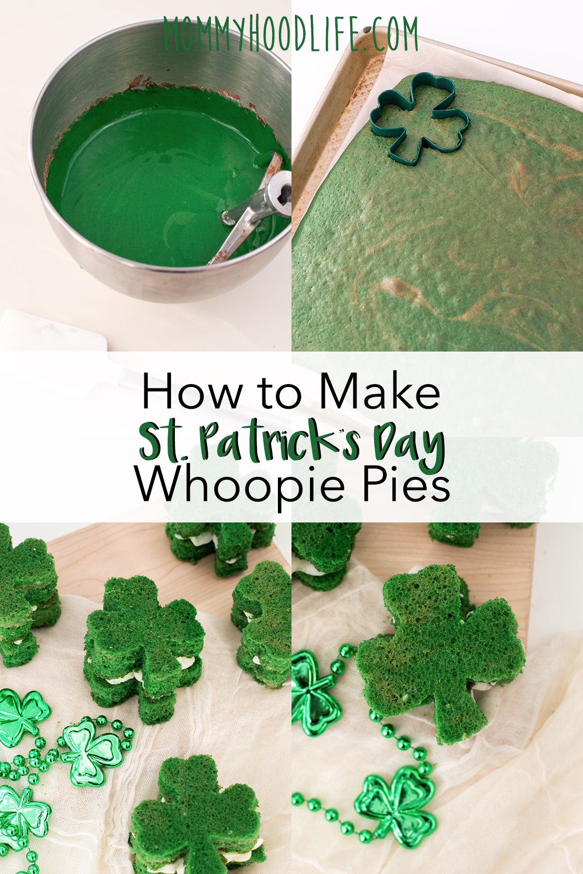 St. Patrick’s Day Dessert Shamrock Whoopie Pies Recipe