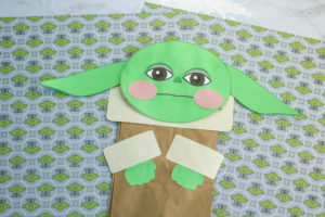 Baby Yoda Paper Bag Puppet - Easy Star Wars Craft for Kids