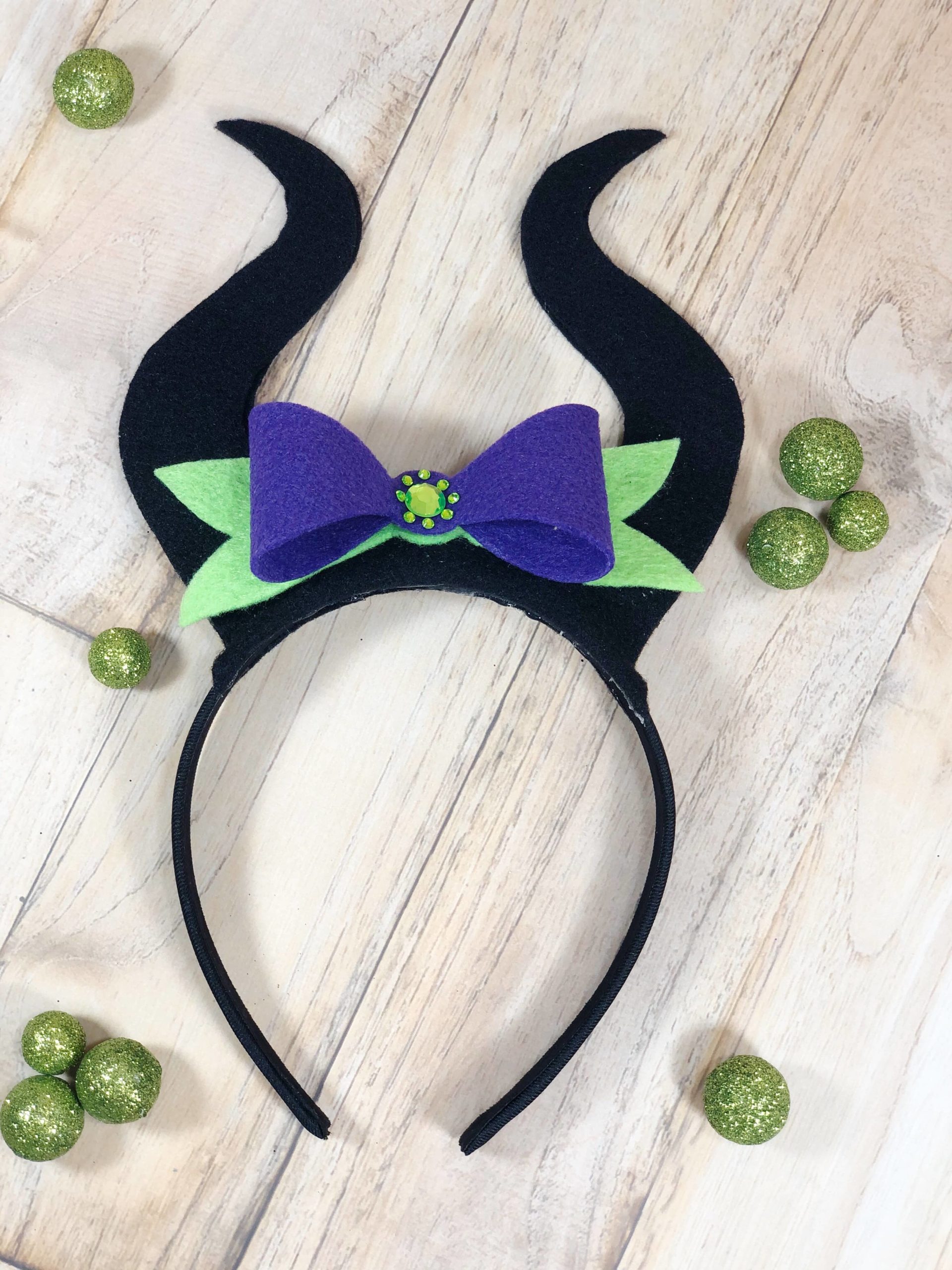 DIY No-Sew Felt Maleficent Headband Craft
