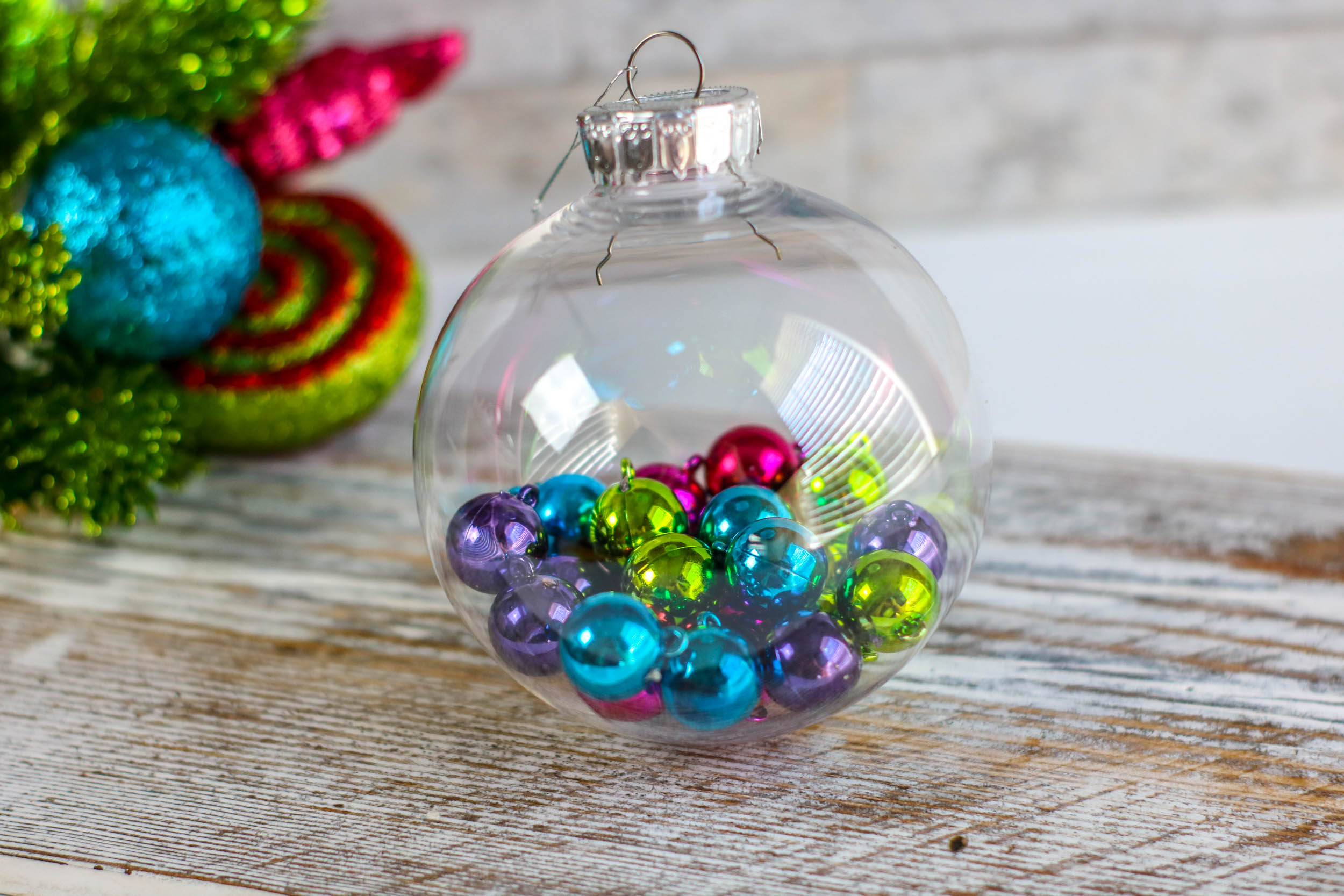 DIY Balls Christmas Ornament Craft for Kids
