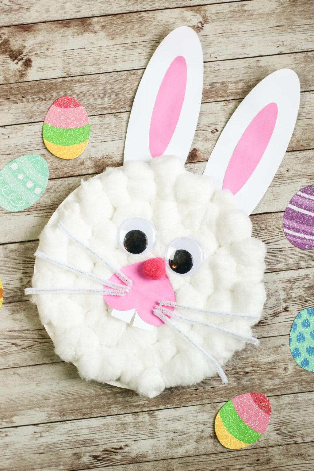 Easter Bunny Rabbit Paper Plate Craft for Kids